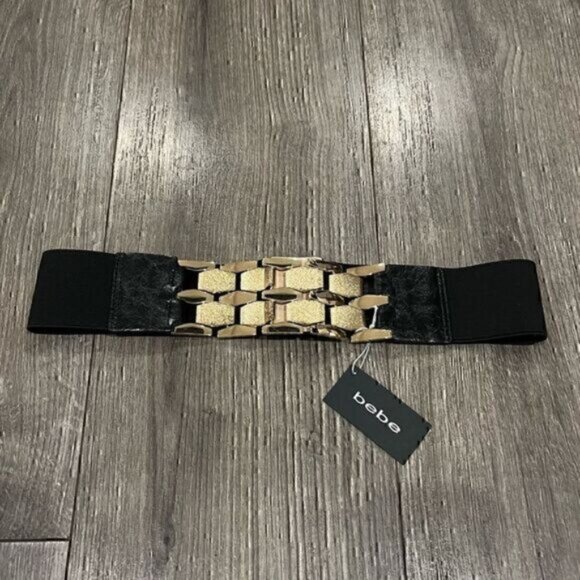bebe | Accessories | Nwt Vintage Y2k Bebe Highwaisted Stretch Leather ...
